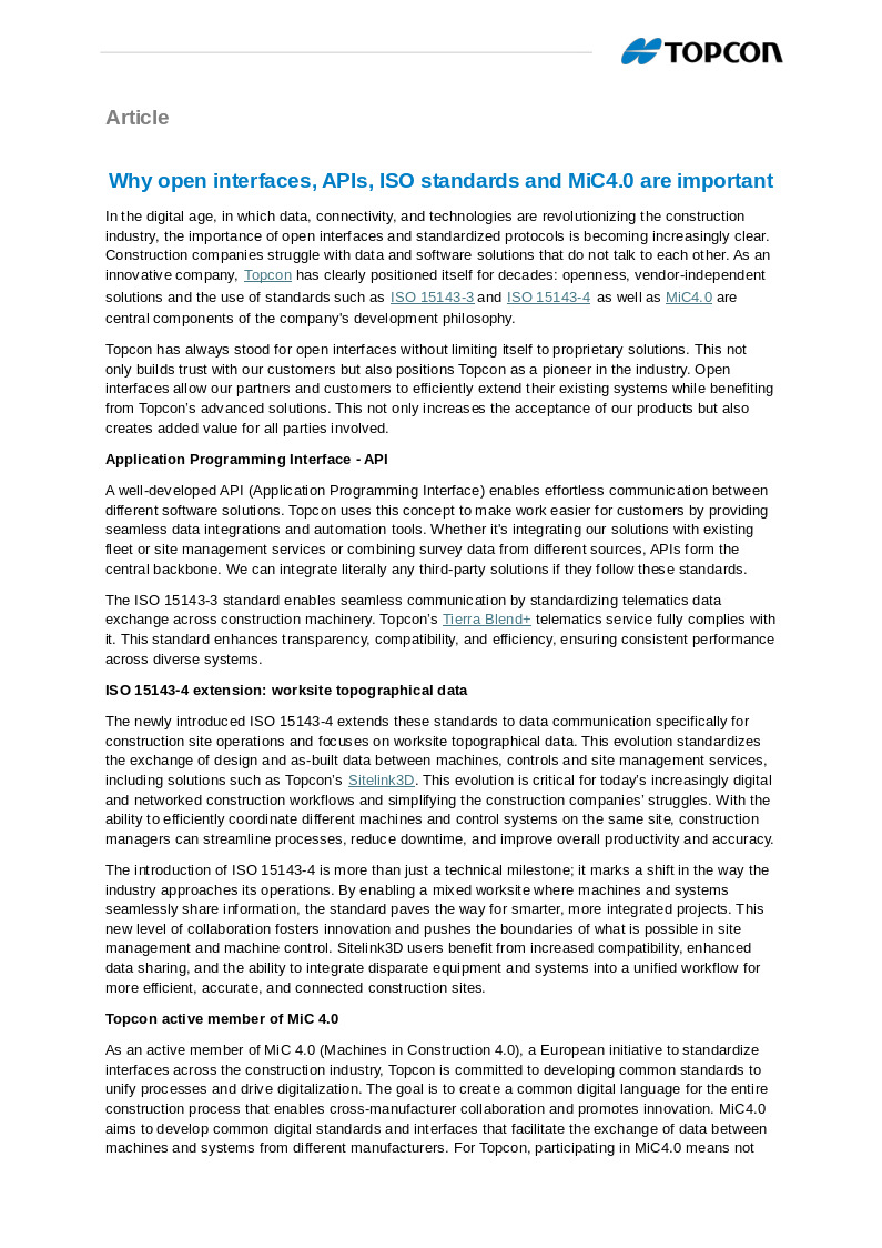 Document | Topcon Digital Asset HUB